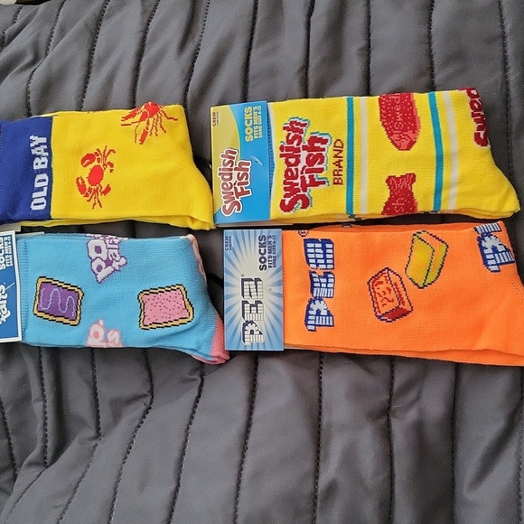 Underwear & Socks | Socks Pez Pop Tart Swedish Fish Old Bay Size 612 ...